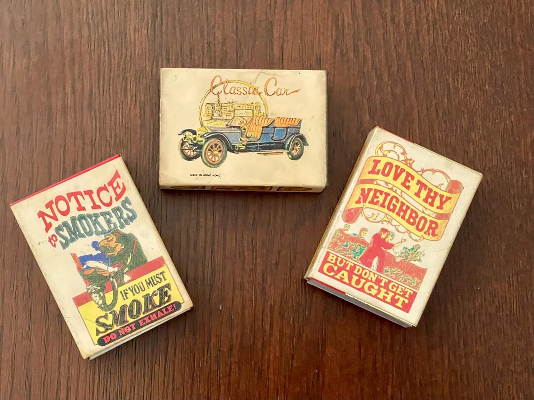 Set of 3 Vintage Tin Portable Pocket Ashtrays - Etsy