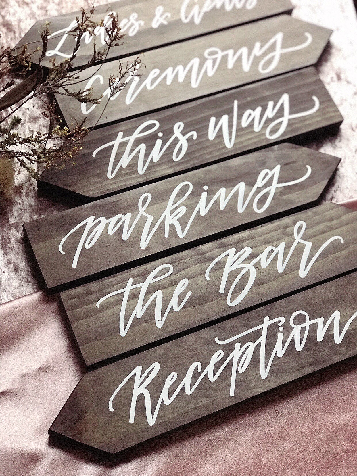 ARROW Direction Wedding Sign Directional Wooden Timber | Etsy