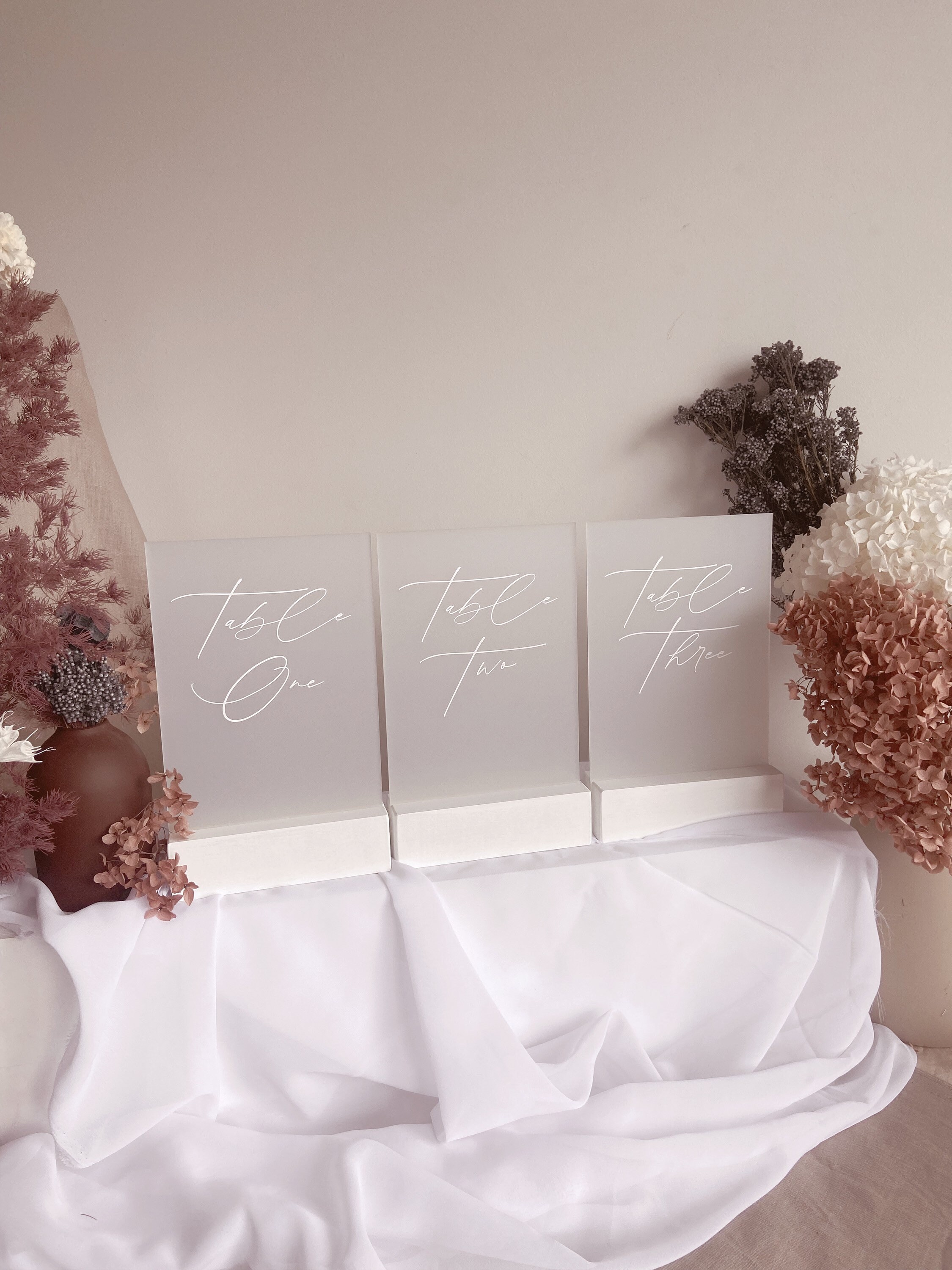 ACRYLIC Table Numbers Frosted Clear Acrylic Perspextable - Etsy Australia