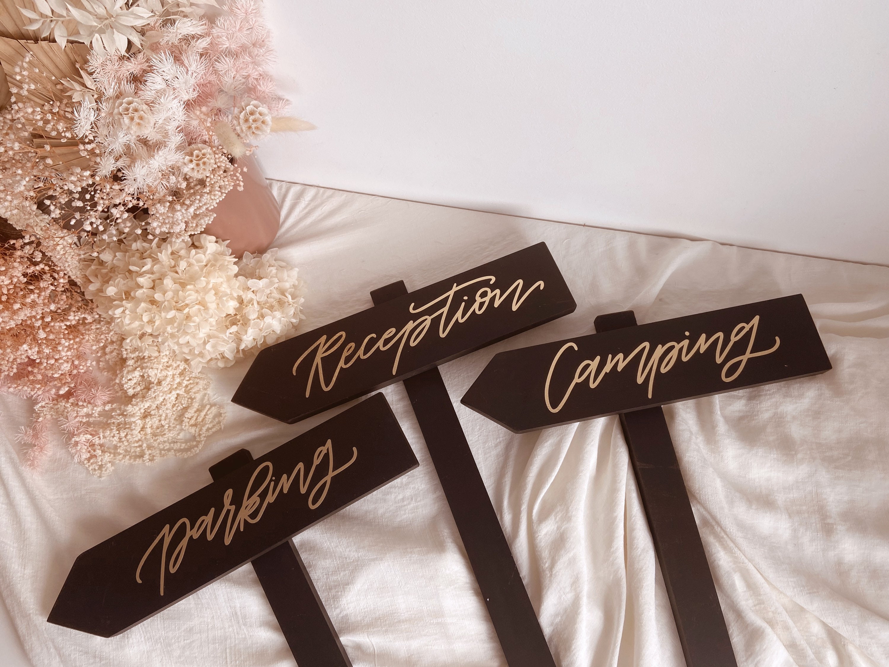 ARROW Direction Wedding Sign Directional Wooden Timber - Etsy Australia