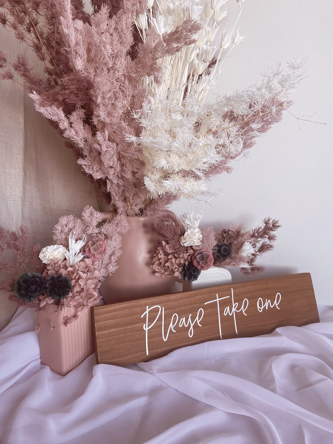 PLEASE Take One Wooden Wedding Engagement Event Party Sign Guest ...