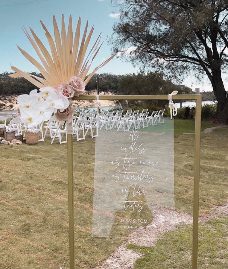 ACRYLIC Clear Perspex Wedding Sign Welcome Wedding Sign - Etsy Australia