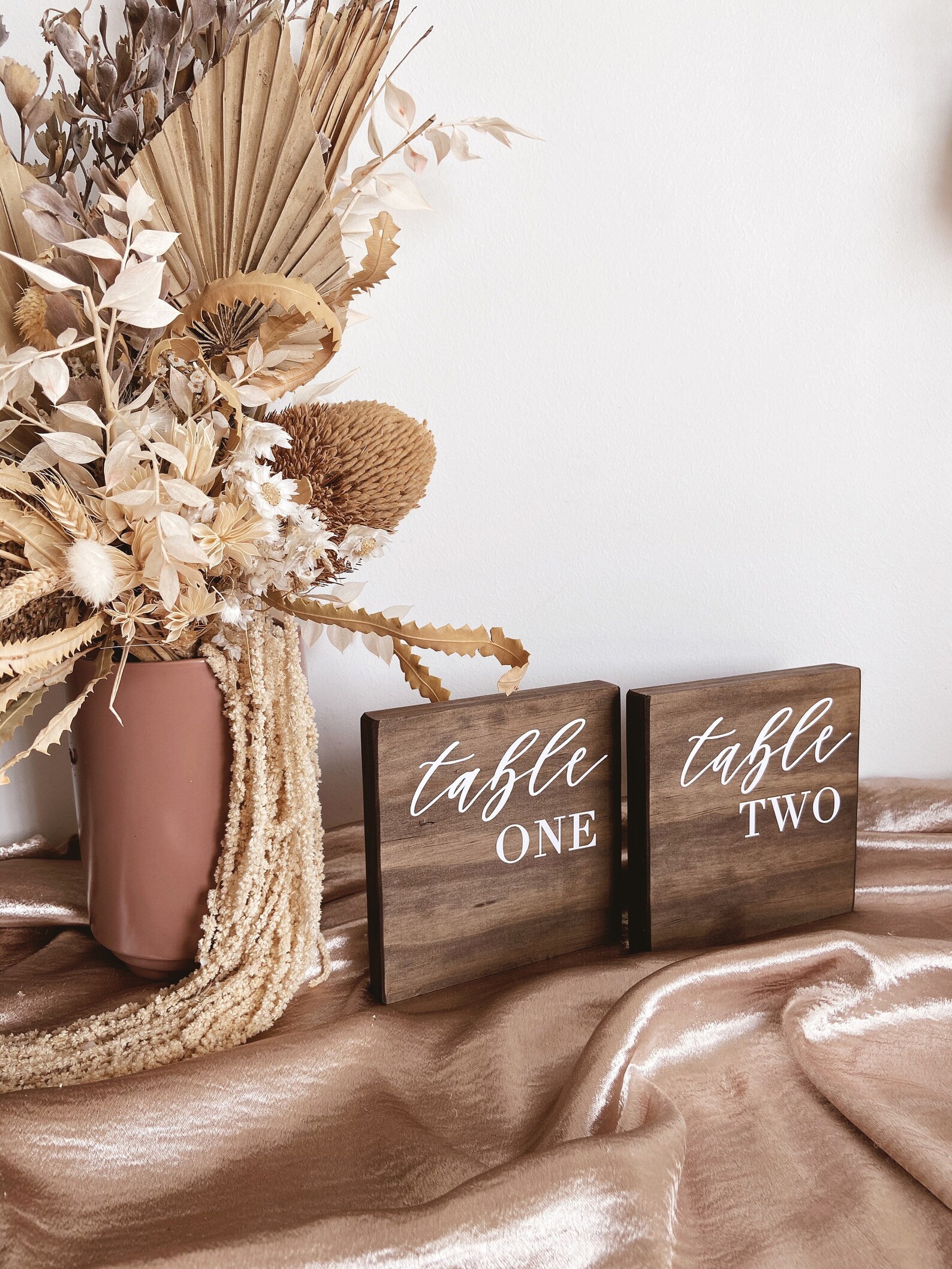 WOODEN Table Numbers Custom Freestanding Wedding Table | Etsy