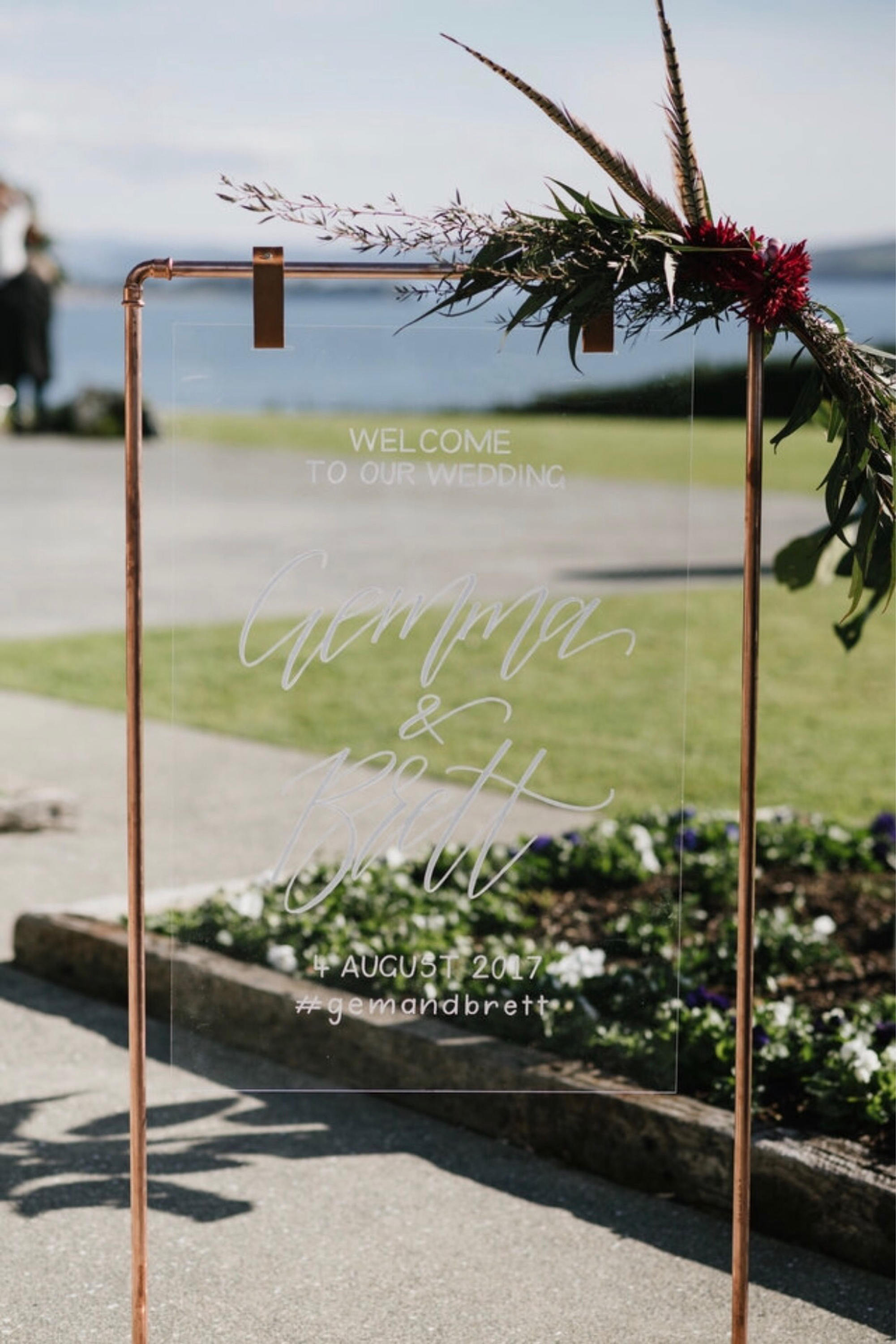 ACRYLIC Clear Perspex Wedding Sign Welcome Wedding Sign - Etsy Australia