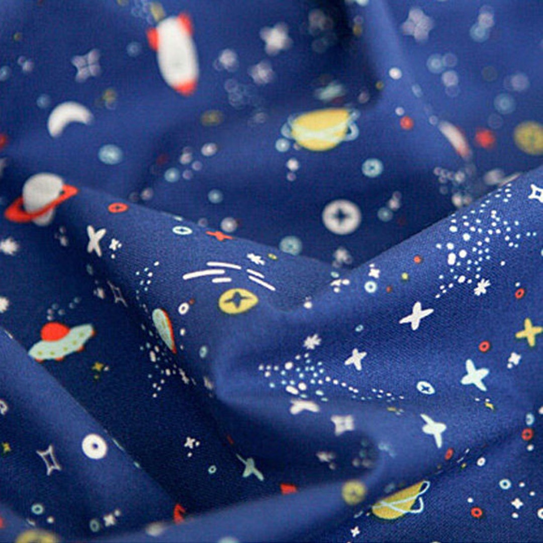 Celestial Pattern, Across the Universe Print Cotton Fabric by the Yard ...
