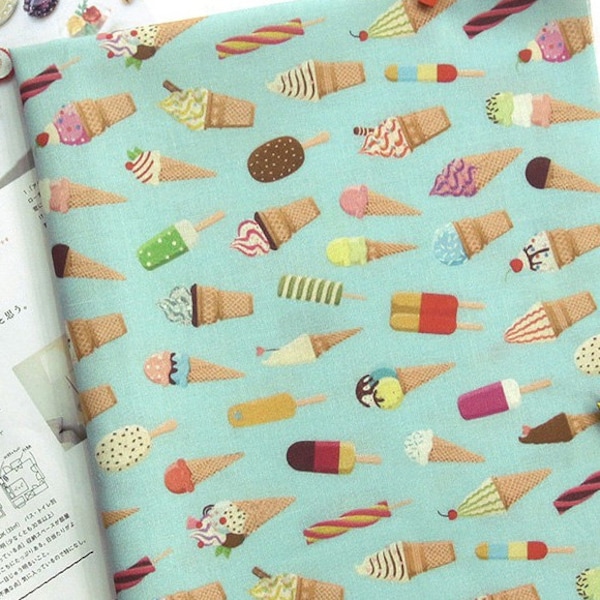 Ice Cream Fabric - Etsy