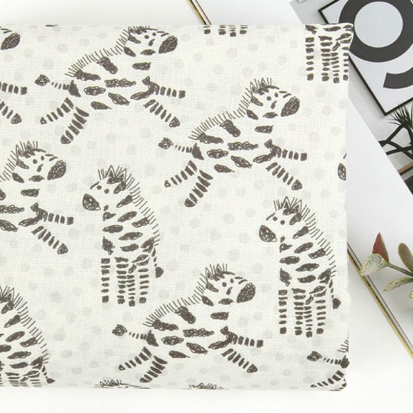 Zebra Fabric By The Yard Etsy