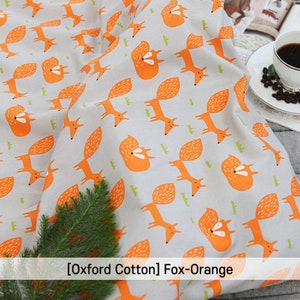 Fox Printed Cotton Fabric by the Yard, 110cm Wide, Cotton Material ...