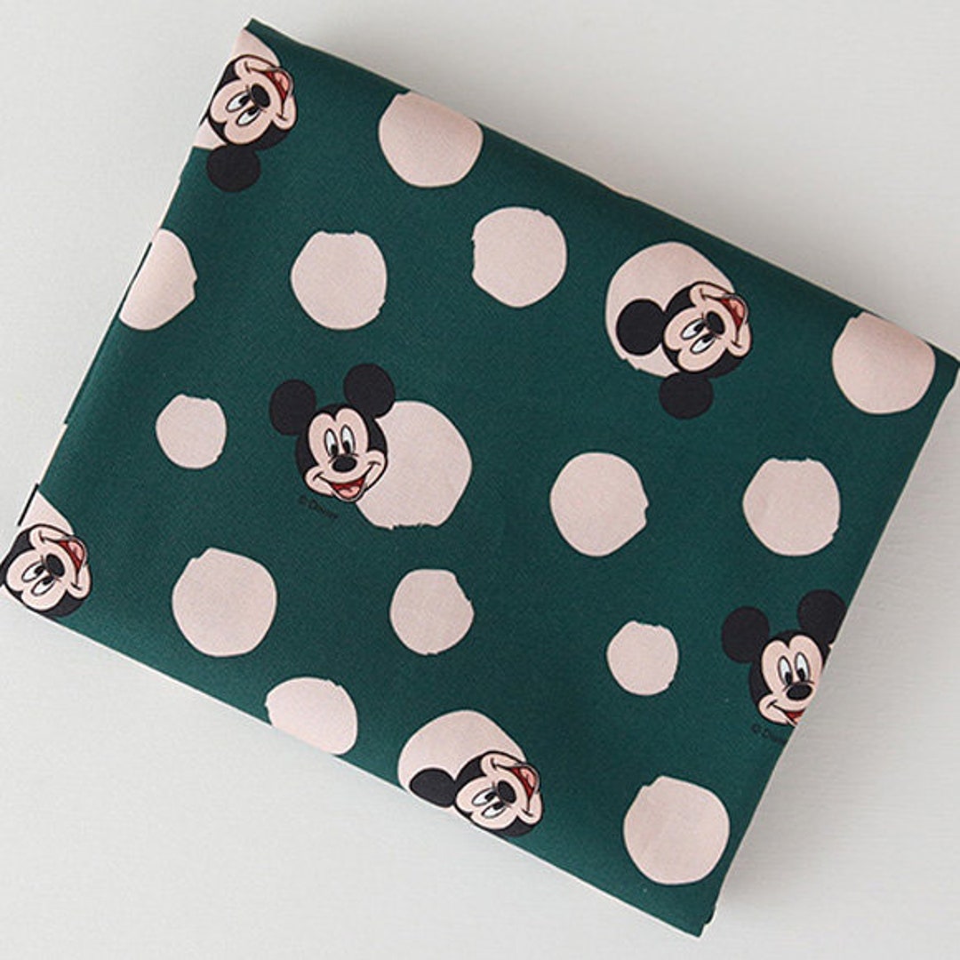 Disney Pattern, Golden Days of Mickey Mouse Print Cotton Fabric by the ...
