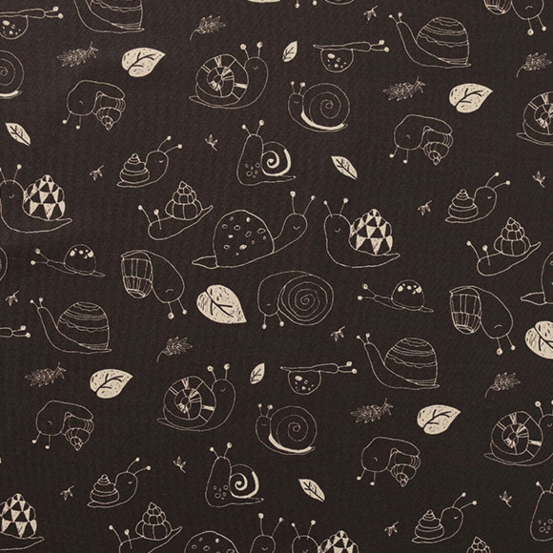Insect Print Cotton Fabric by the Yard, 110cm Wide, Cute Animal, Snail ...