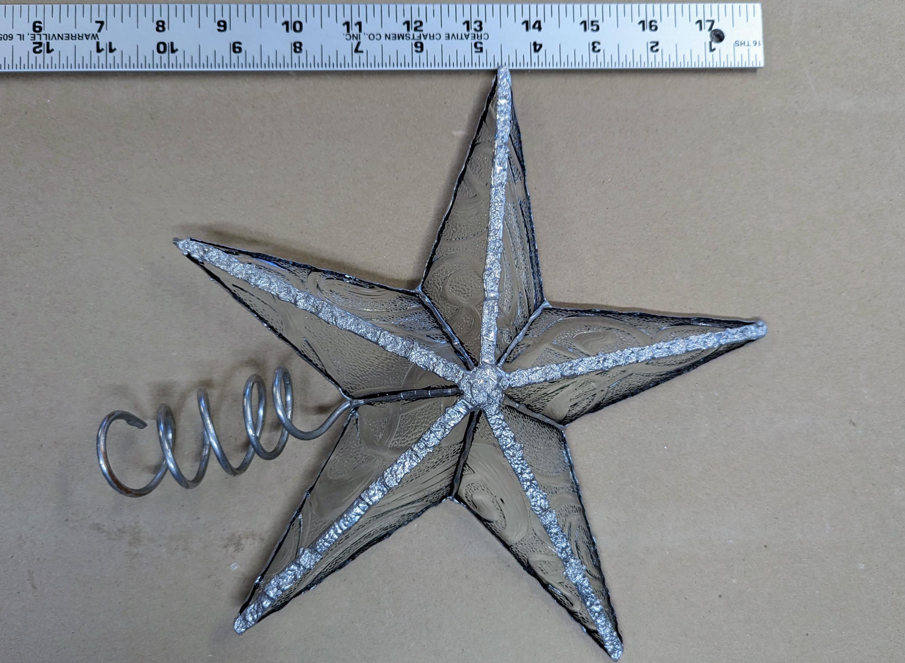 Custom Stained Glass Christmas Tree Star (pick Your Own Color) - Etsy