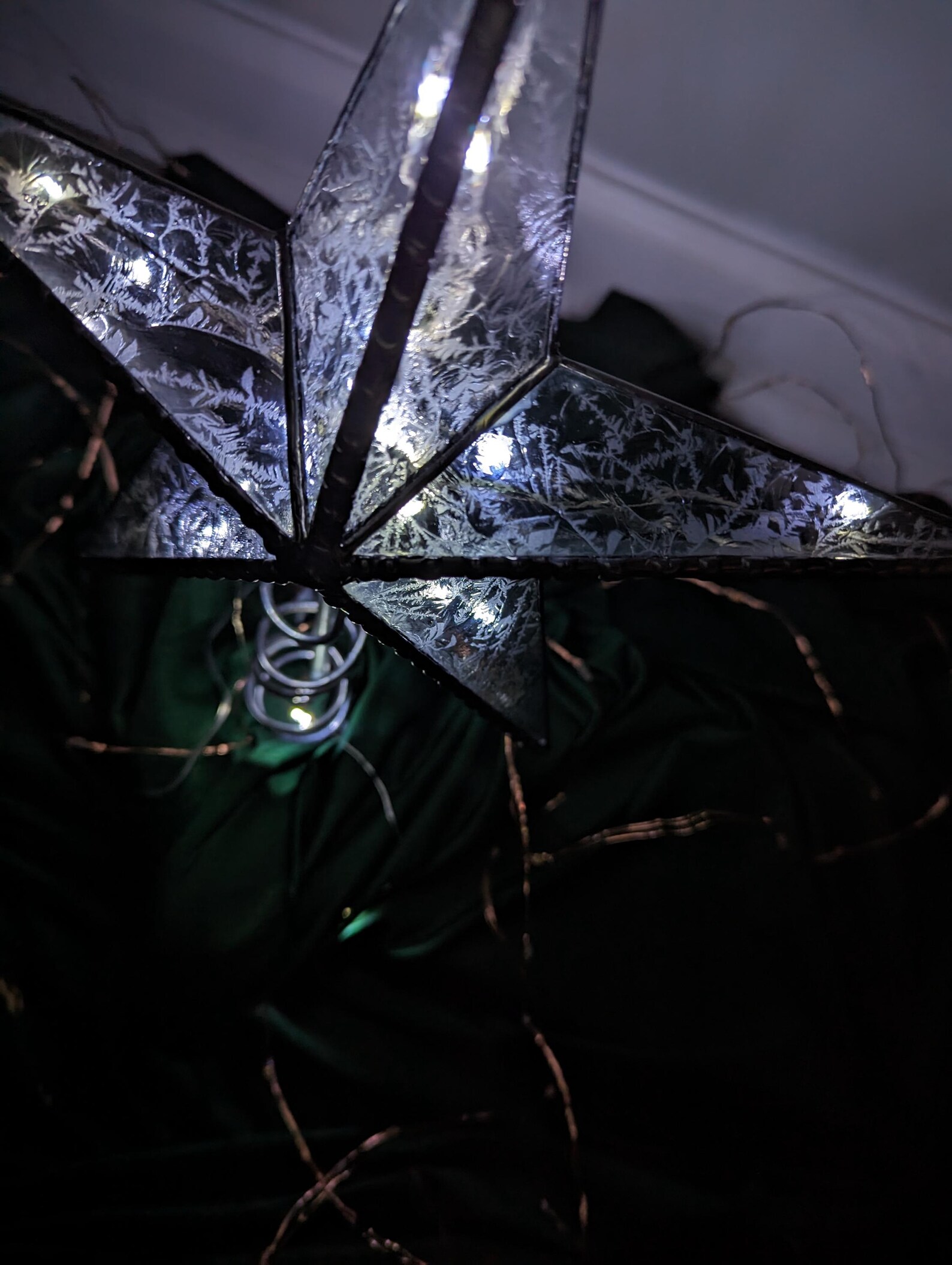Custom Stained Glass Christmas Tree Star (pick Your Own Color) - Etsy