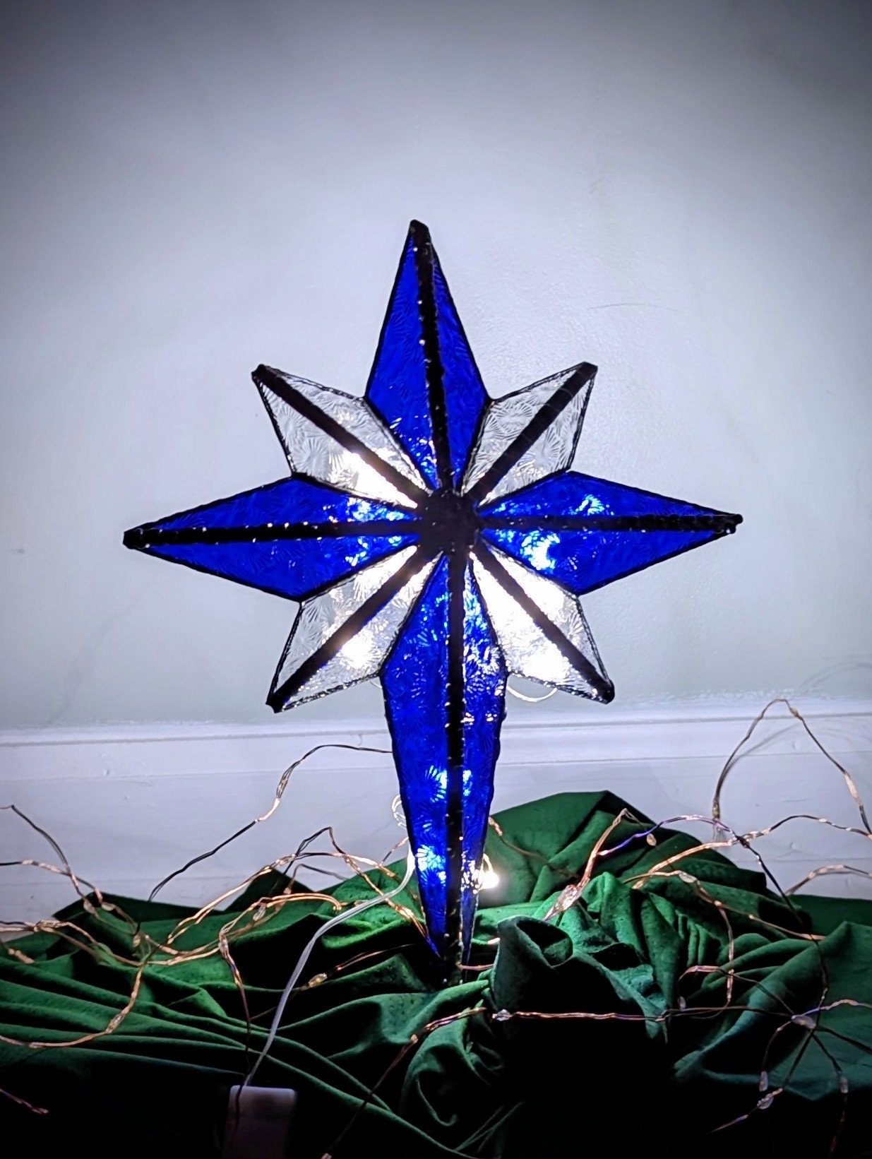 Stained Glass Christmas Star Tree Topper - Etsy
