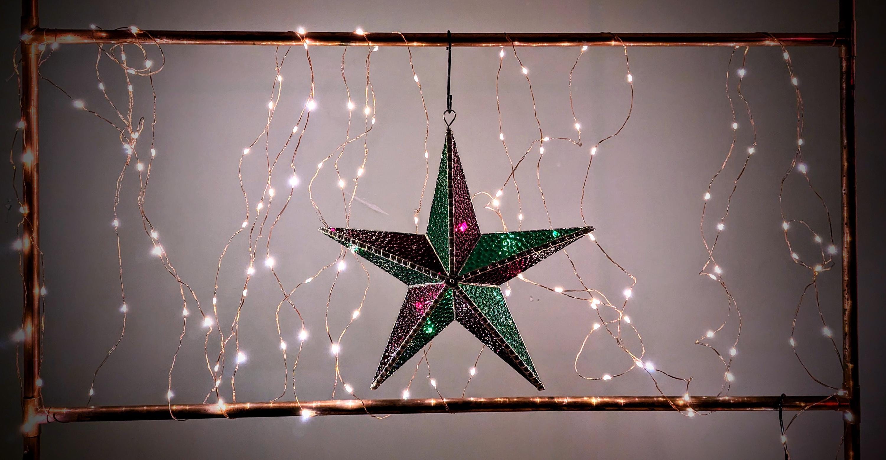 Custom Stained Glass Christmas Tree Star (pick Your Own Color) - Etsy