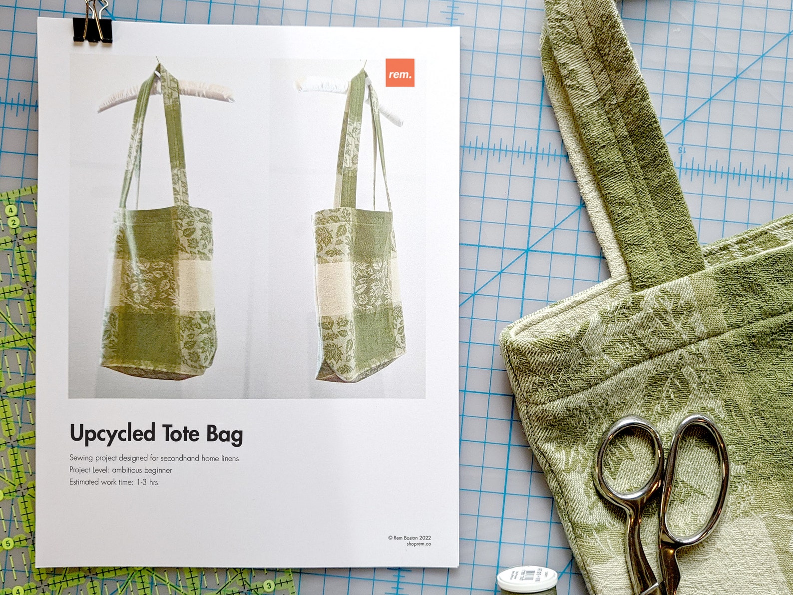 Upcycled Tote Bag Sewing Pattern! Perfect Sustainable Project for ...