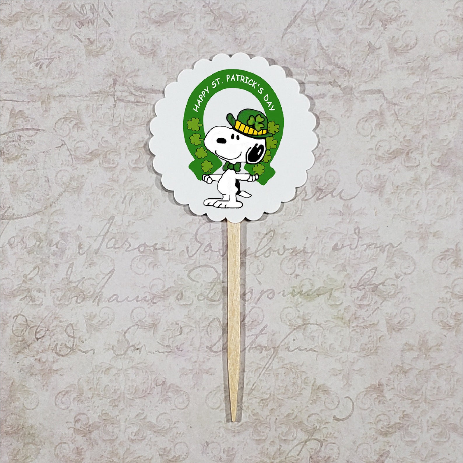 Snoopy Cupcake Toppers Peanuts Cupcake Topper Peanuts Party | Etsy