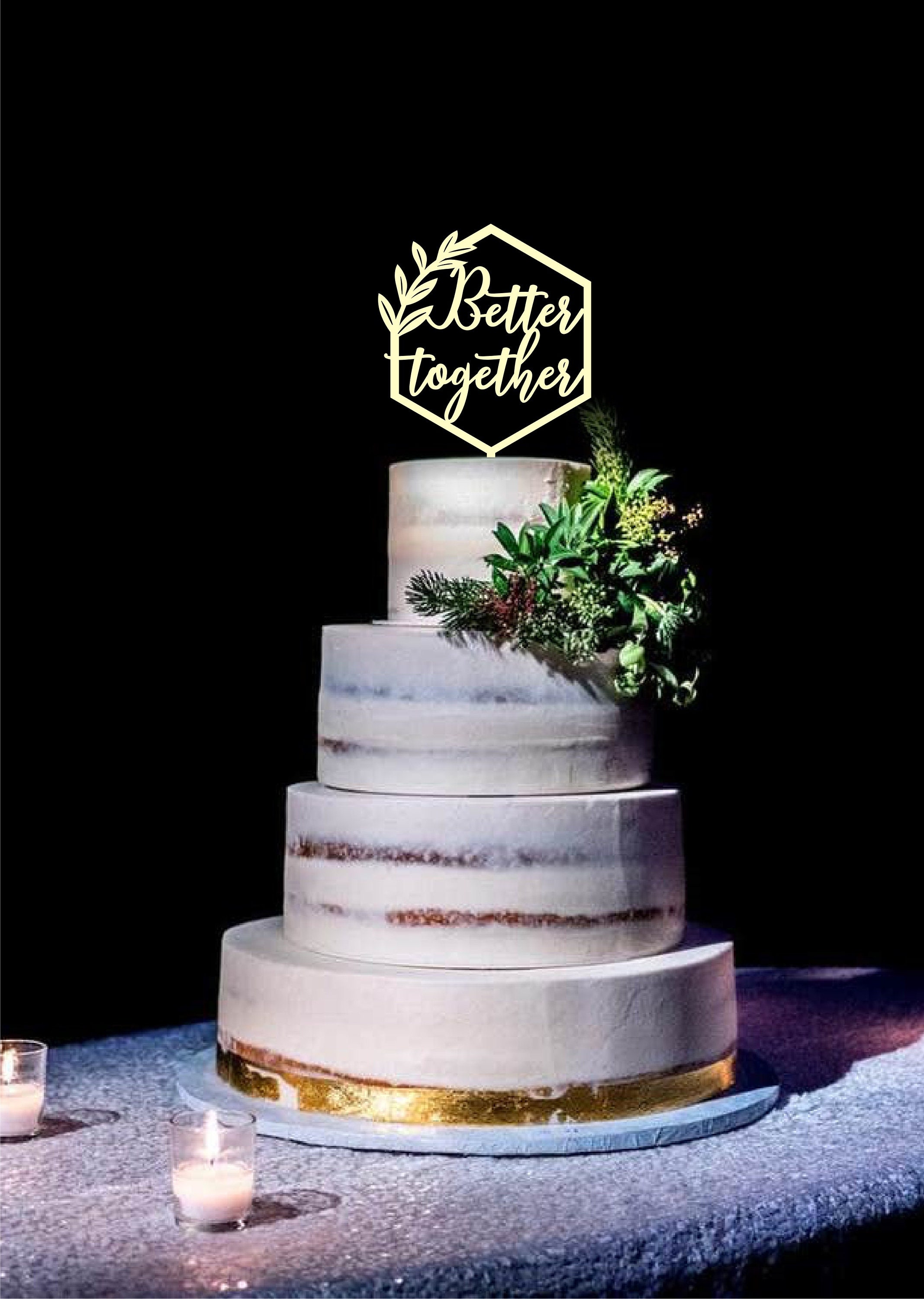Better Together | Cake Toppers for Wedding | Engagement Gifts | Happy ...