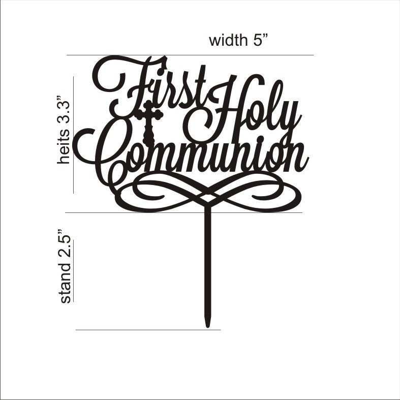 First Holy Communion Cake Topper Communion Favors Boy Girl | Etsy