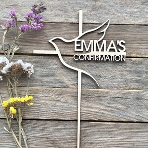 Confirmation Cake Topper First Holy Communion God Bless Cake Toppers ...