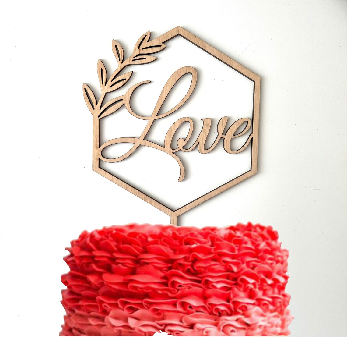 Love Cake Topper Valentines Day Decor for Love Party - Etsy