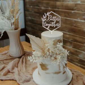 Better Together | Cake Toppers for Wedding | Engagement Gifts | Happy ...