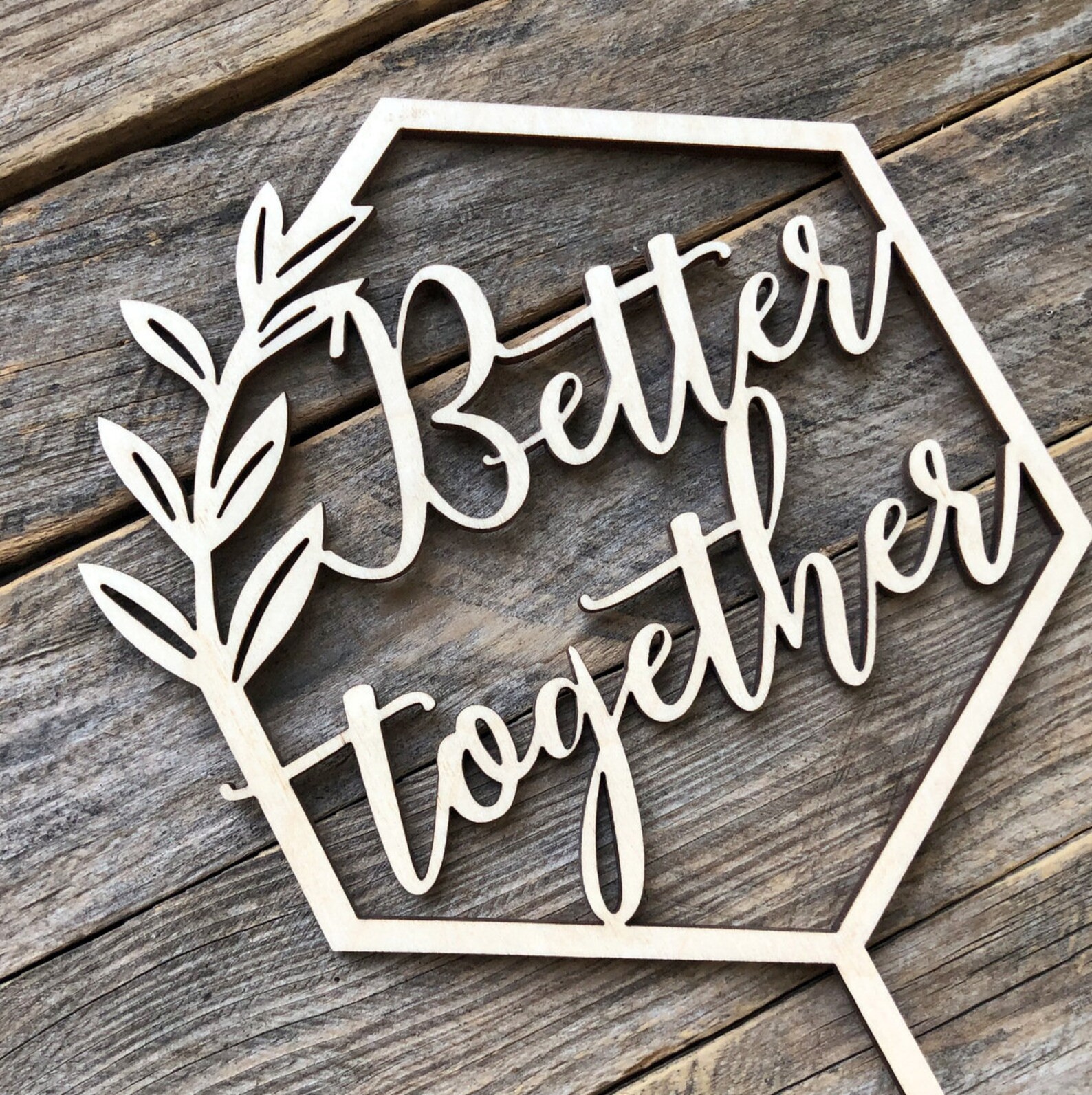 Better Together Cake Toppers for Wedding Engagement Gifts - Etsy