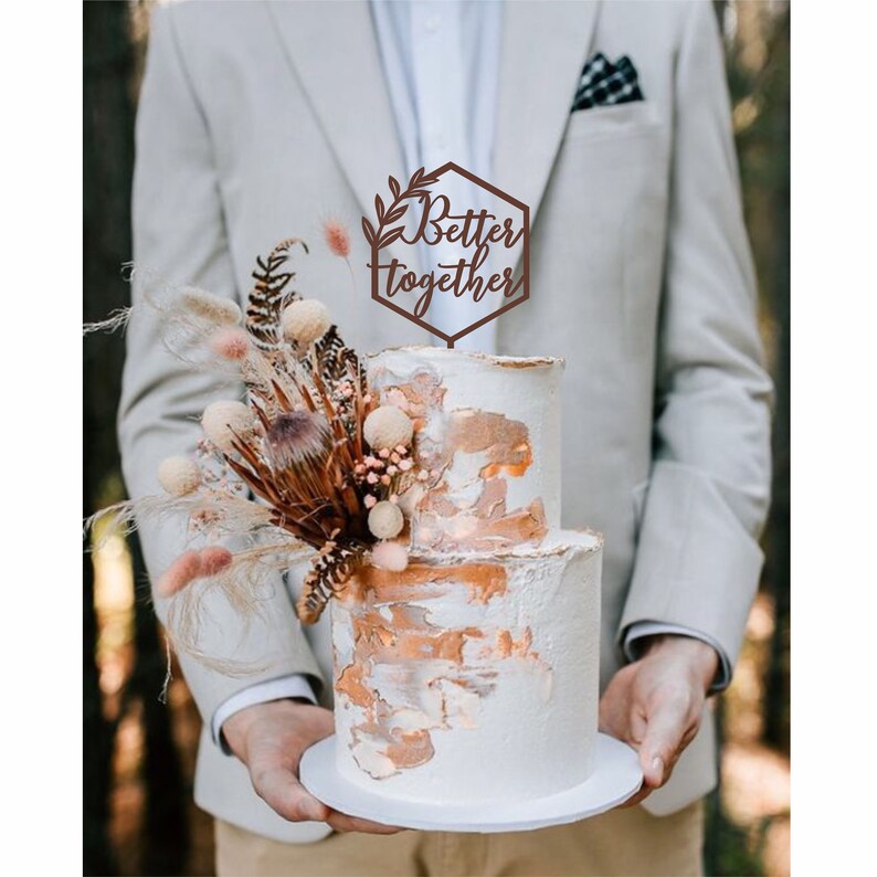Better Together | Cake Toppers for Wedding | Engagement Gifts | Happy ...