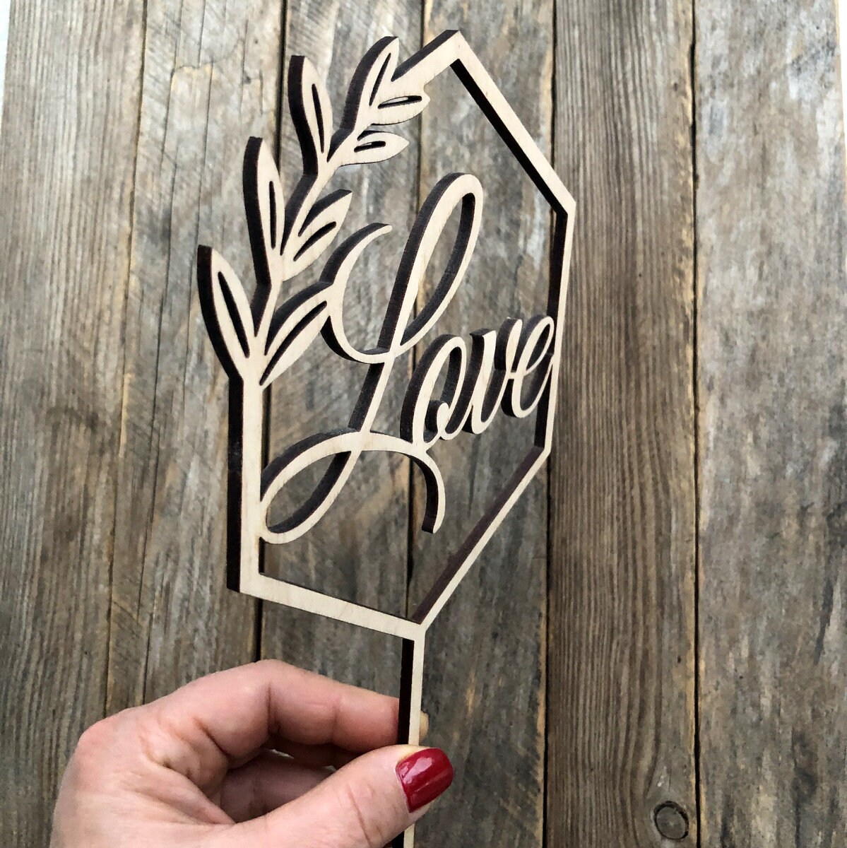 Love Cake Topper Valentines Day Decor for Love Party - Etsy