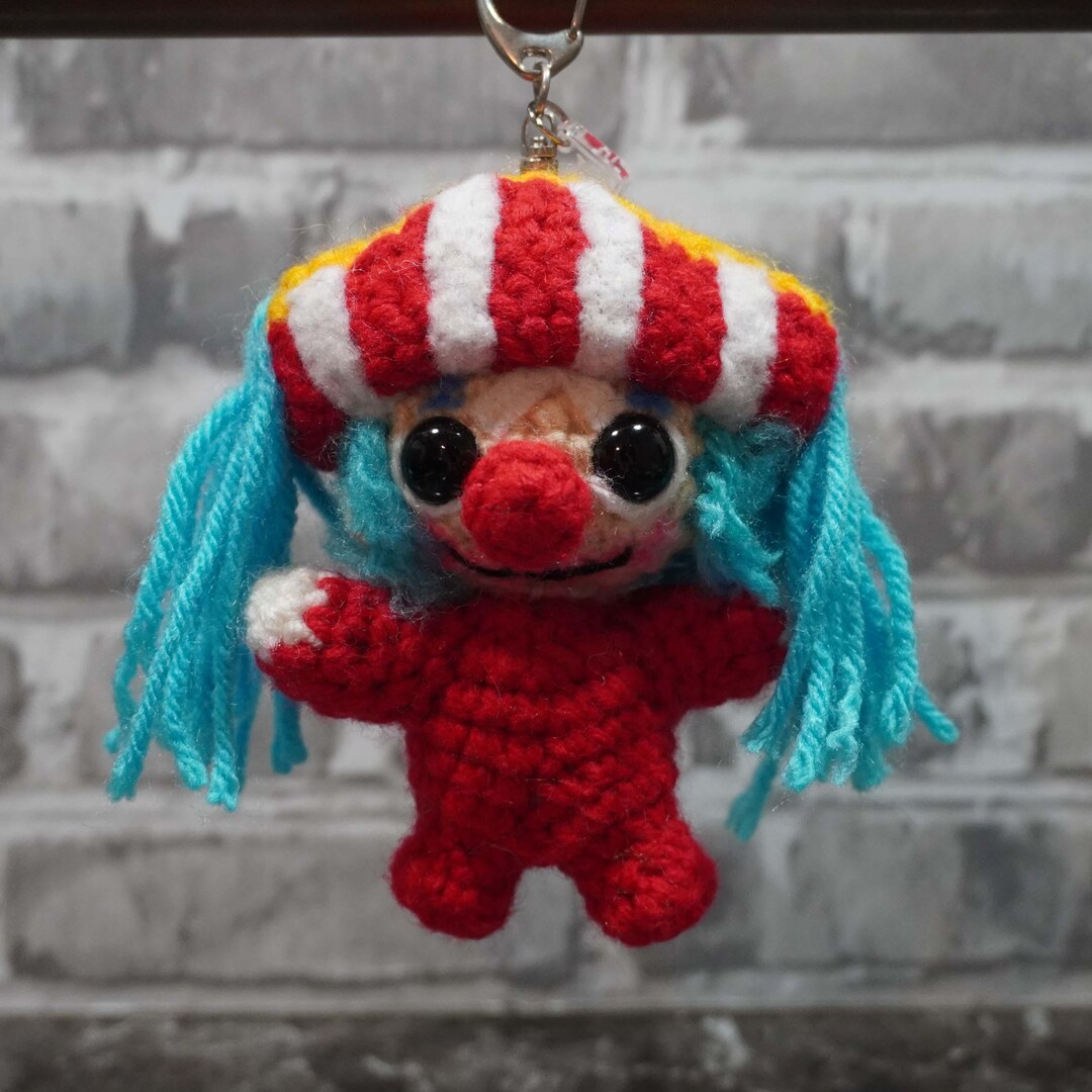 Amigurumi Bag Buddy Buggy the Clown Bag Charm - Etsy