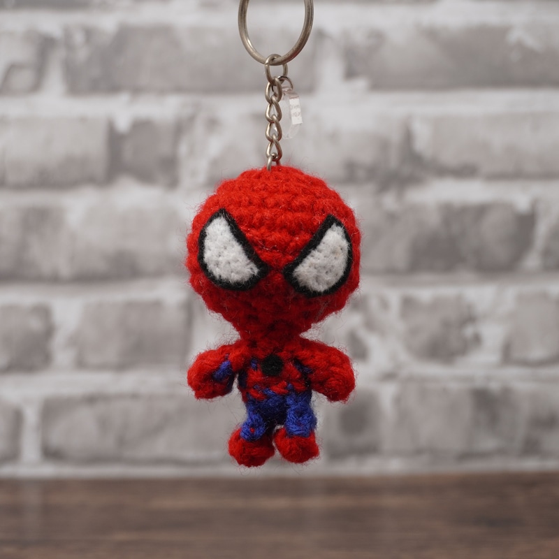 Spiderman Keychain - Etsy