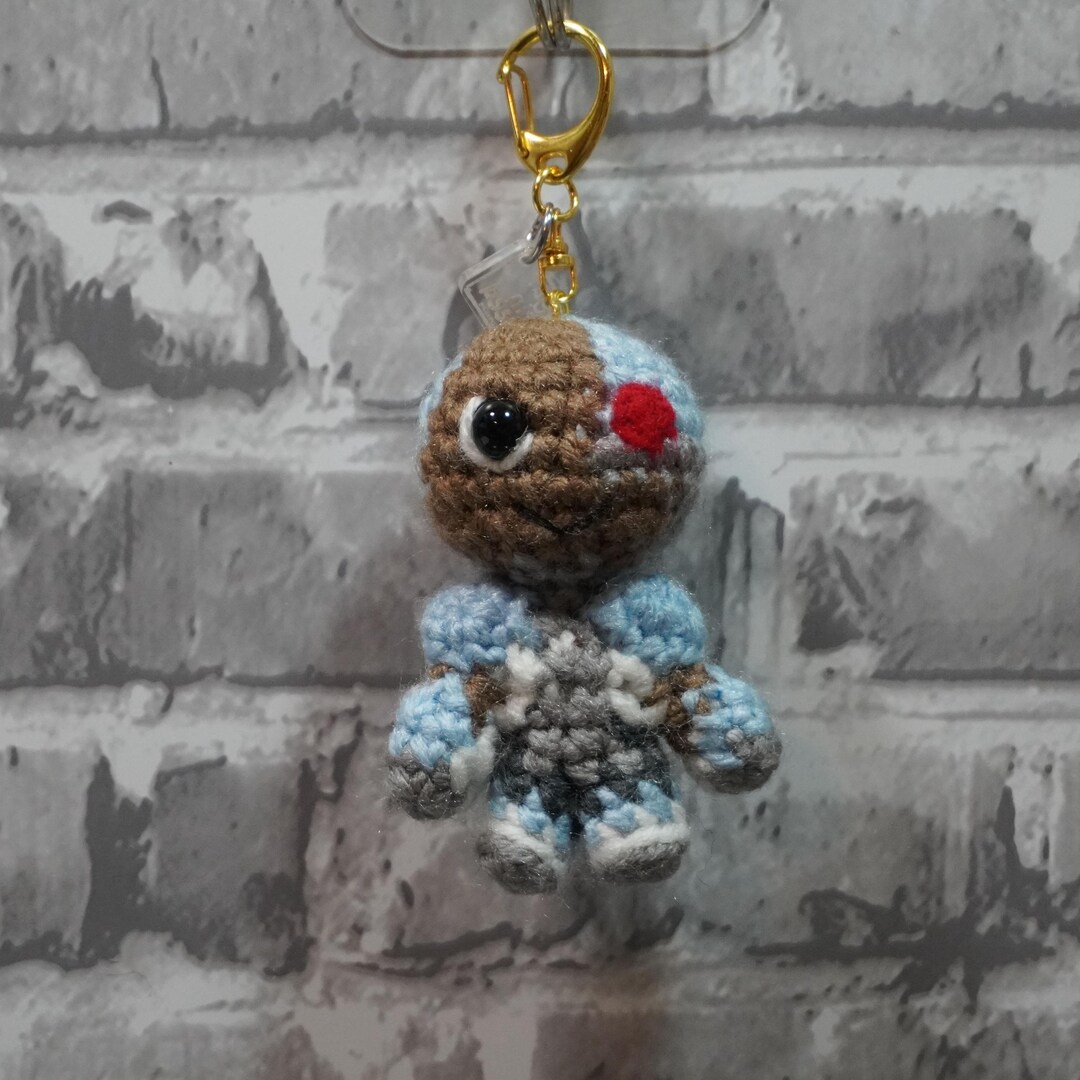 Amigurumi Cyborg (teen Titans) Keychain - Etsy