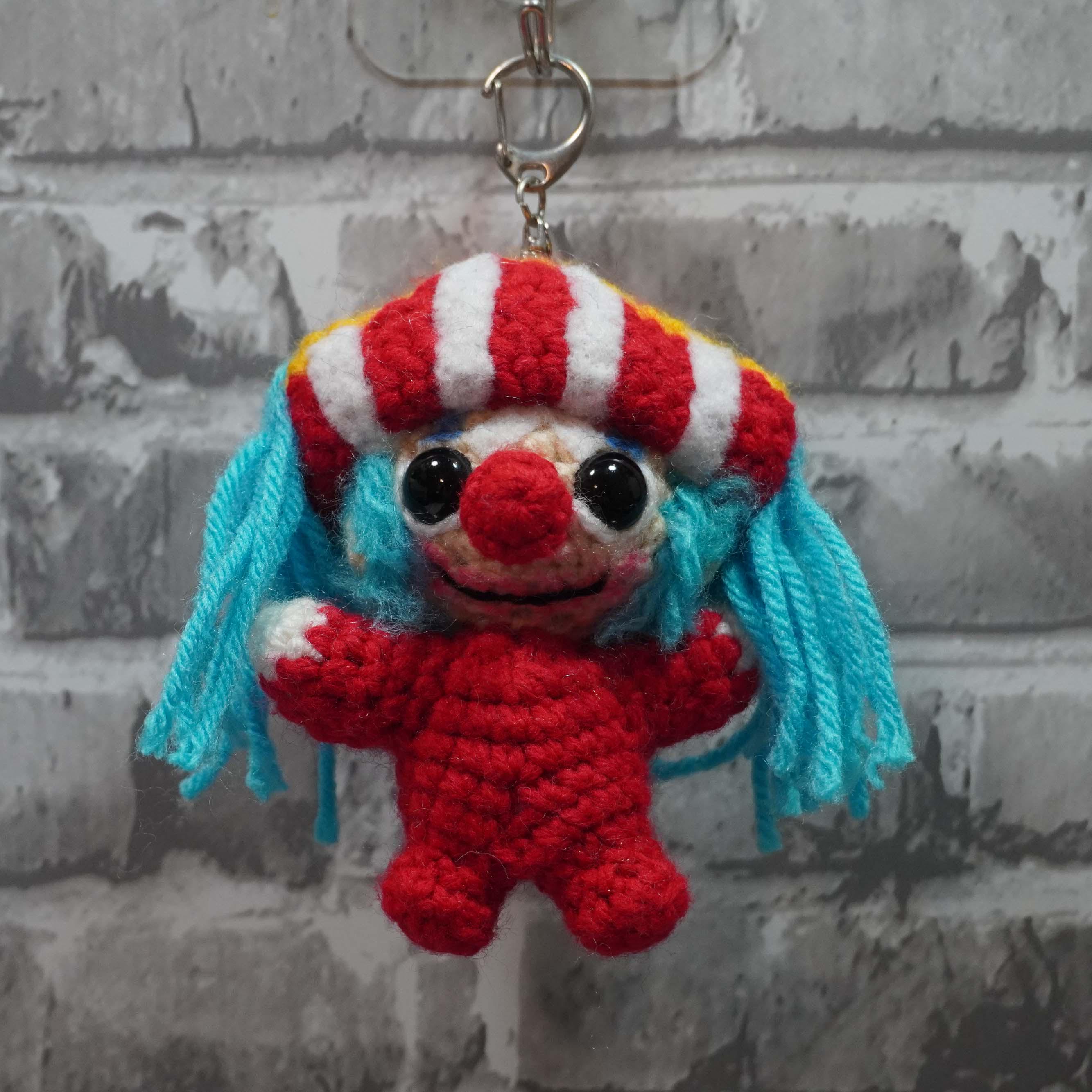 Amigurumi Bag Buddy Buggy the Clown Bag Charm - Etsy