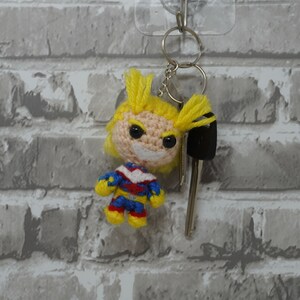 Amigurumi All Might Keychain - Etsy