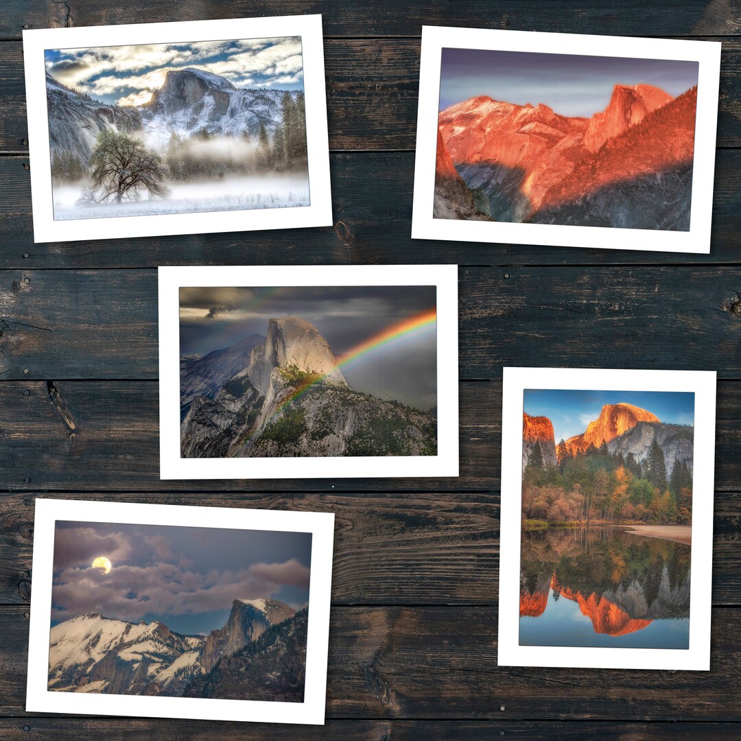 Yosemite Greeting Cards | Half Dome Photo Cards - Etsy