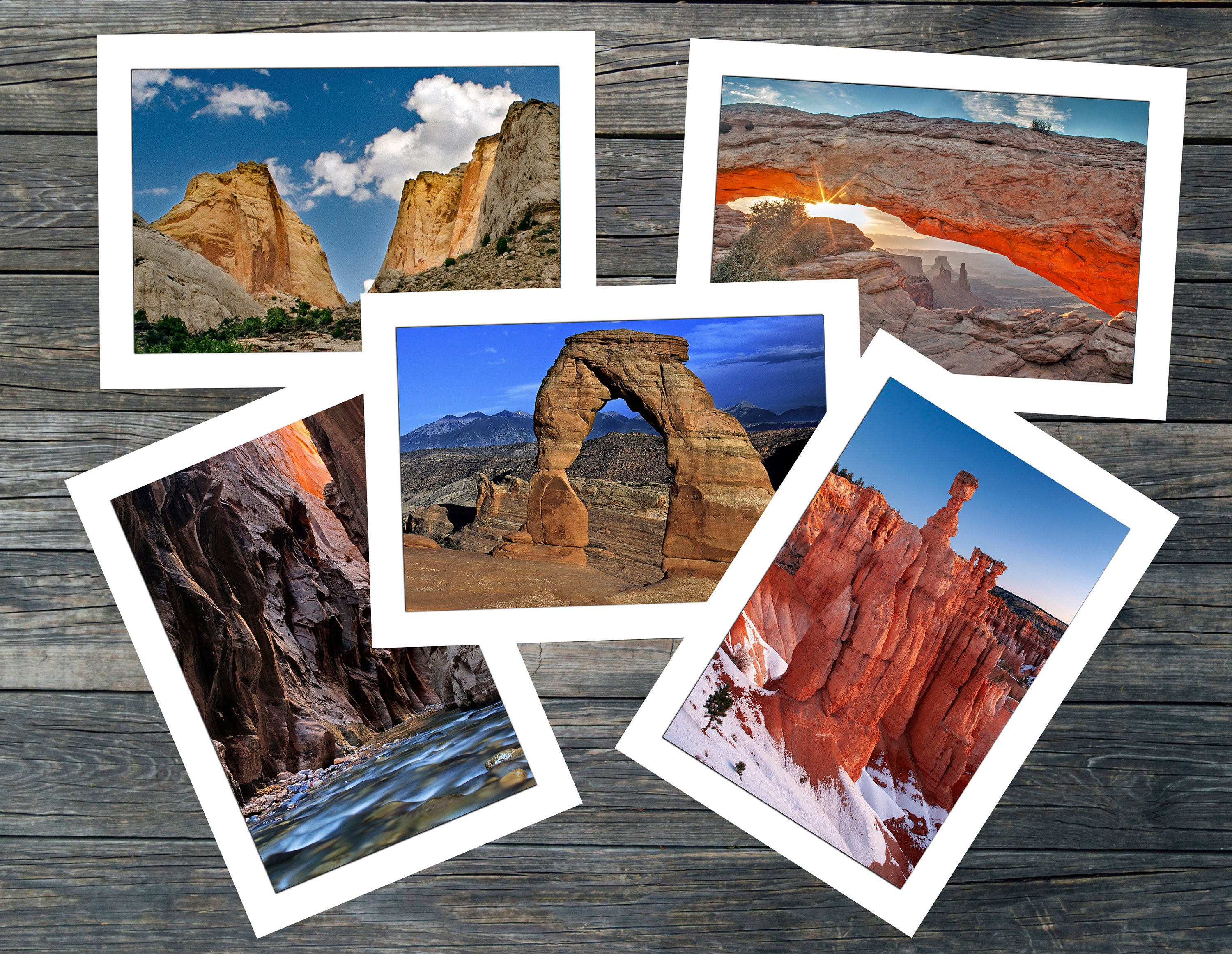 Utah National Parks Collection Photo Cards - Etsy