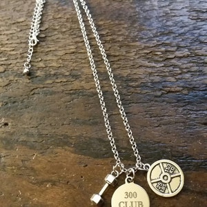 300 Club Powerlifting Crossfit Fitness Motivation Charm - Etsy