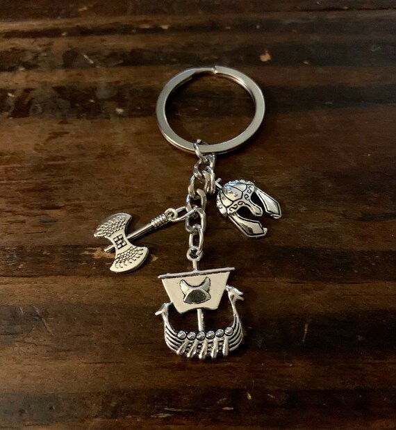Viking Warrior Keychain - Etsy