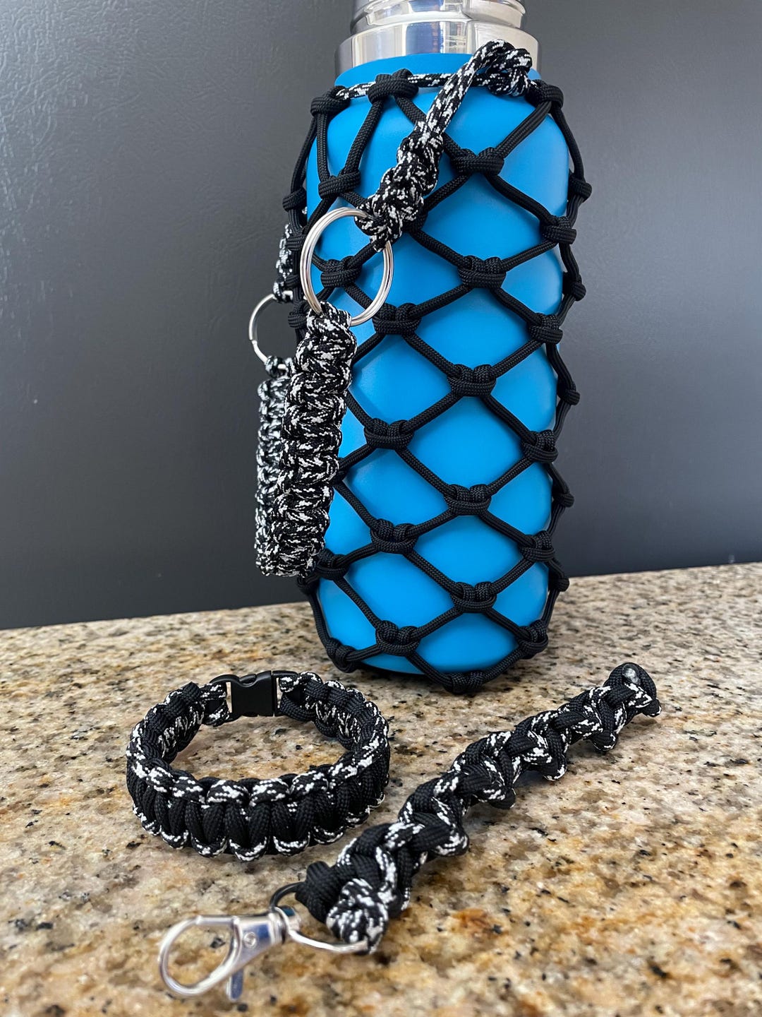 BOGO Water Bottle Carrier With Handle Paracord 32oz Regular Mouth - Etsy