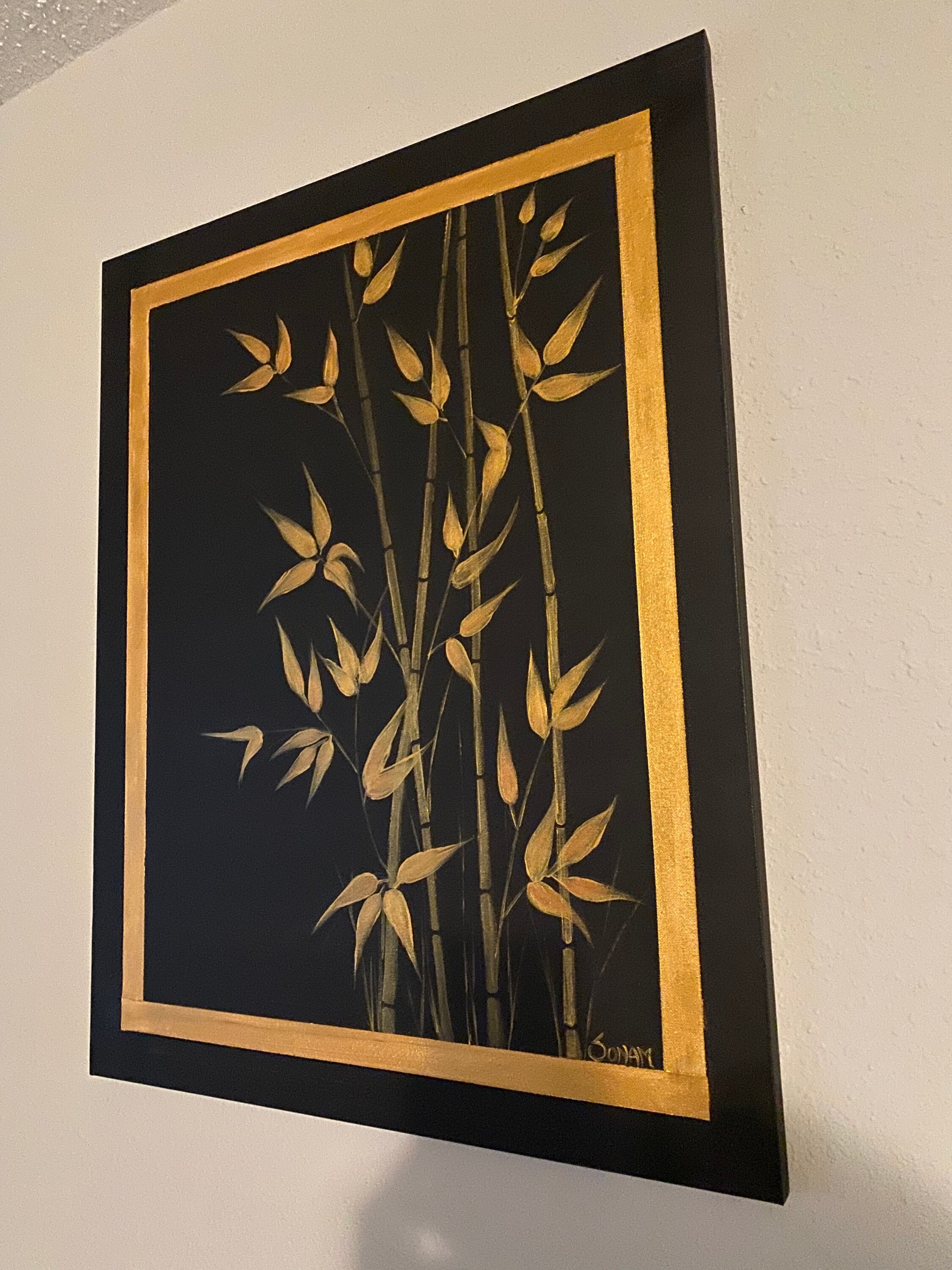 Bamboo Sticks Painting - Etsy