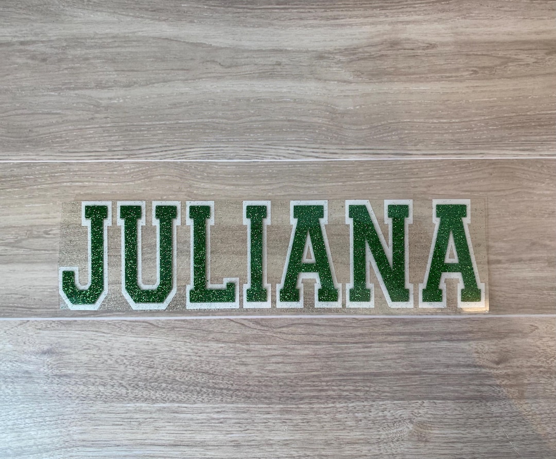 Personalized Two Toned Iron on Name Decal: Custom DIY Design - Etsy