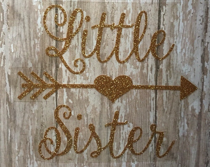 Big Sister OR Little Sister Iron on Decal, Big Sister, Little Mister or ...