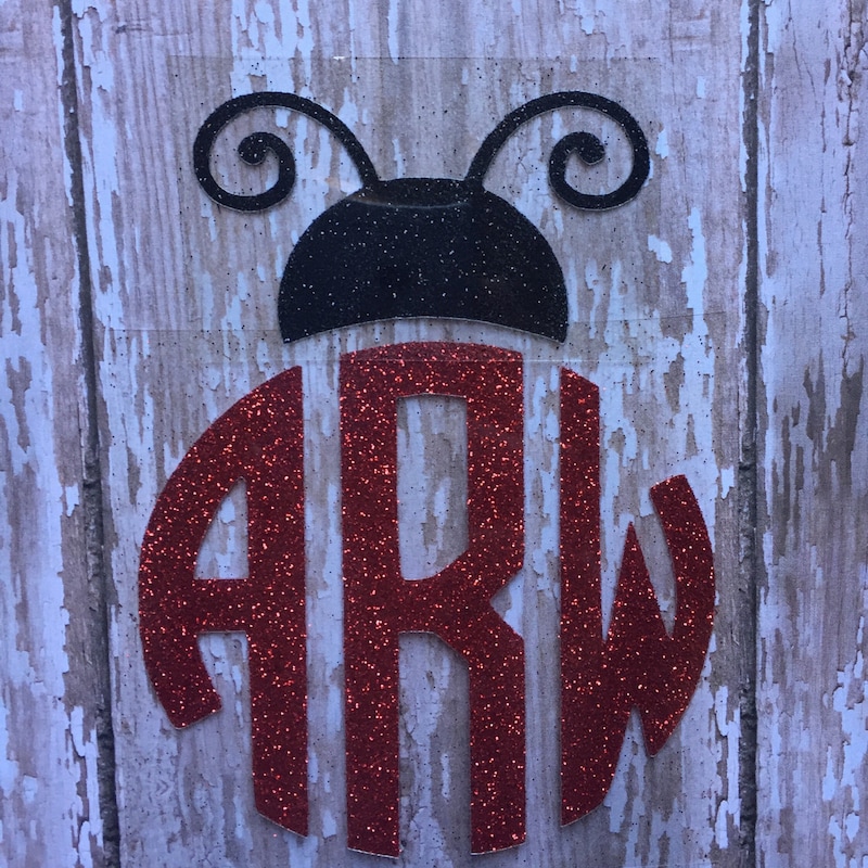Ladybug Monogram - Etsy