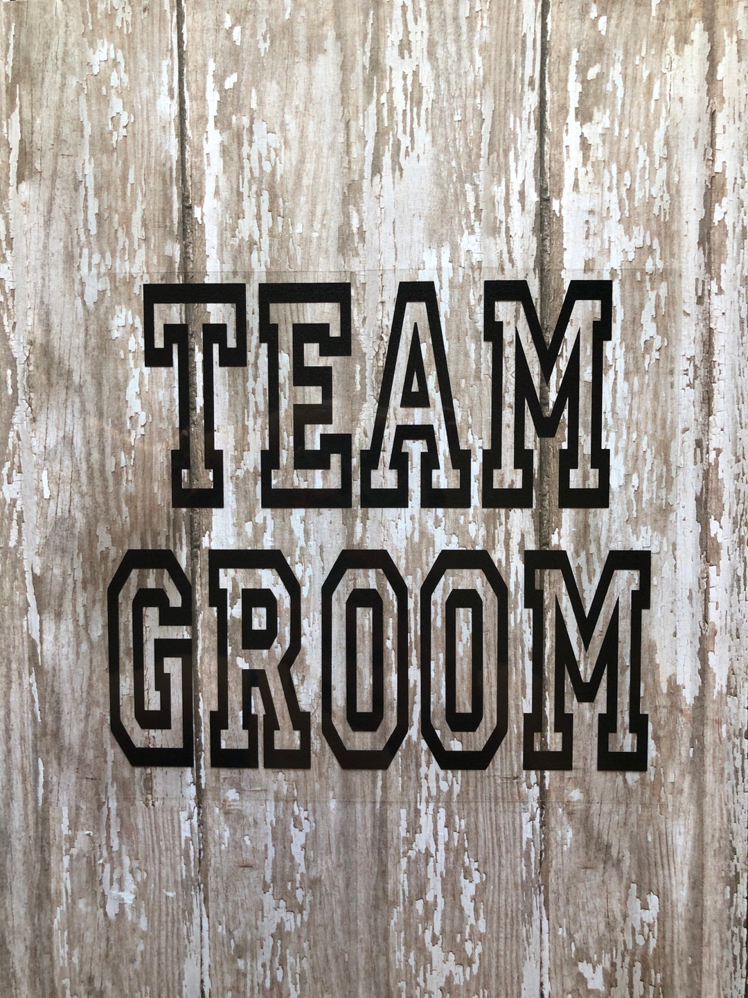 Team Groom Iron-on Decal: DIY Wedding Party Shirts - Etsy