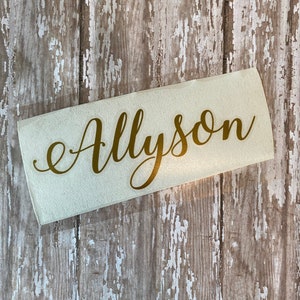 Personalized Name Vinyl Decal: Custom Tumbler Sticker - Etsy