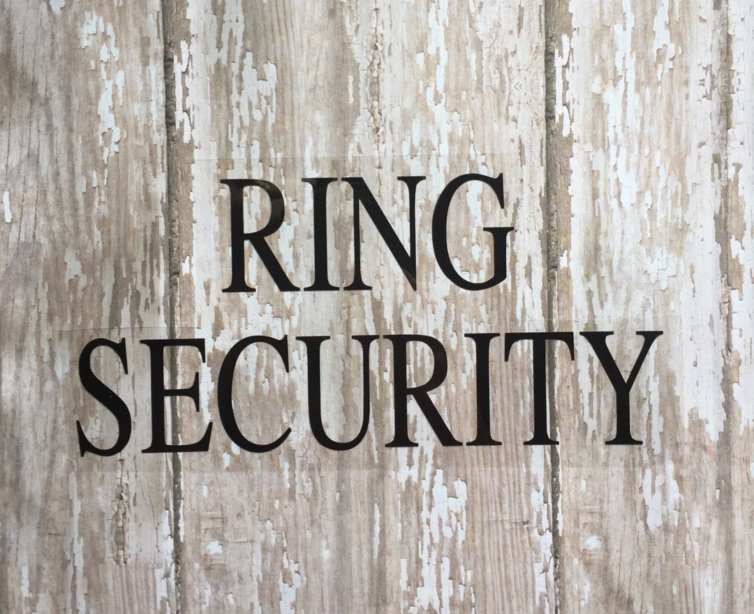 Ring Security Iron on Decal: Ring Bearer Rehearsal Gift - Etsy