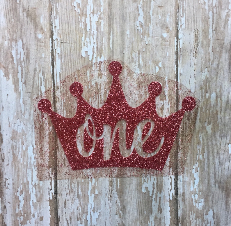 Crown Birthday Iron on Decal Crown Name Iron on Decal - Etsy