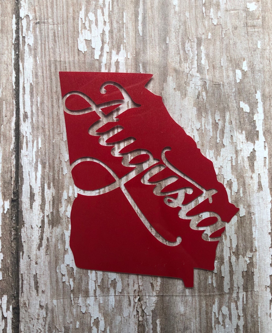 Personalized Georgia Iron on Decal. Georgia City Iron on Decal. Augusta ...