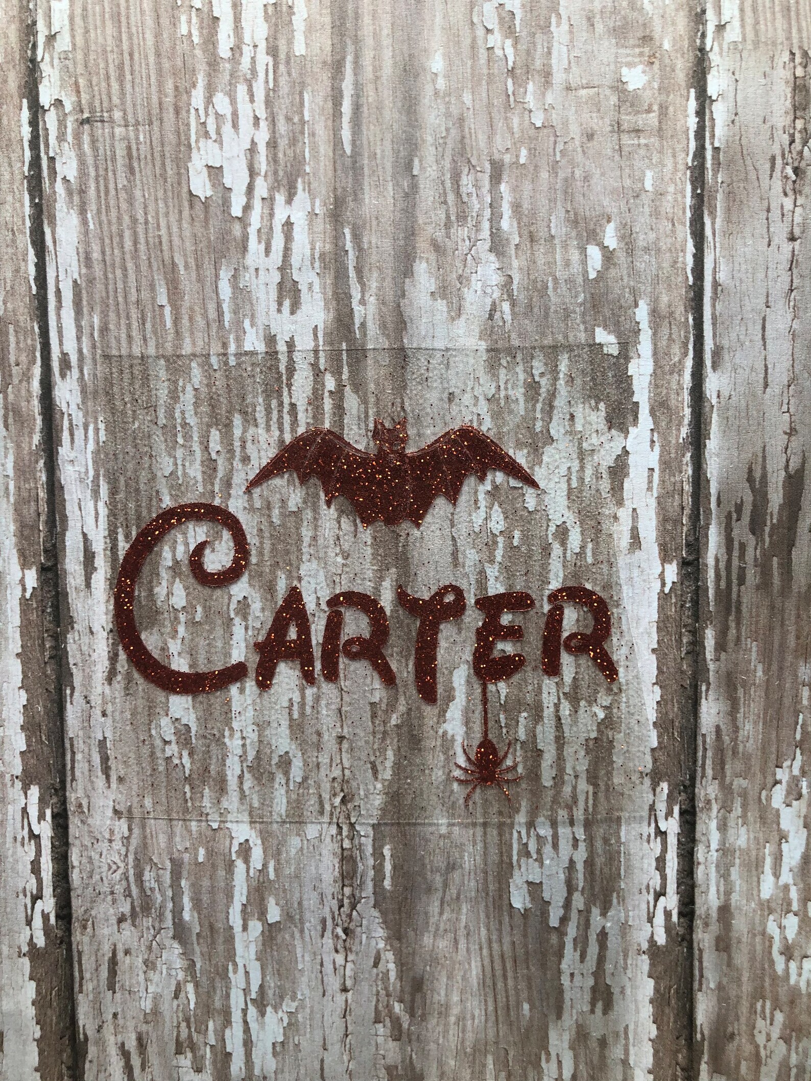 Spooky Name Iron on Decal Creepy Name Iron On Halloween Name - Etsy