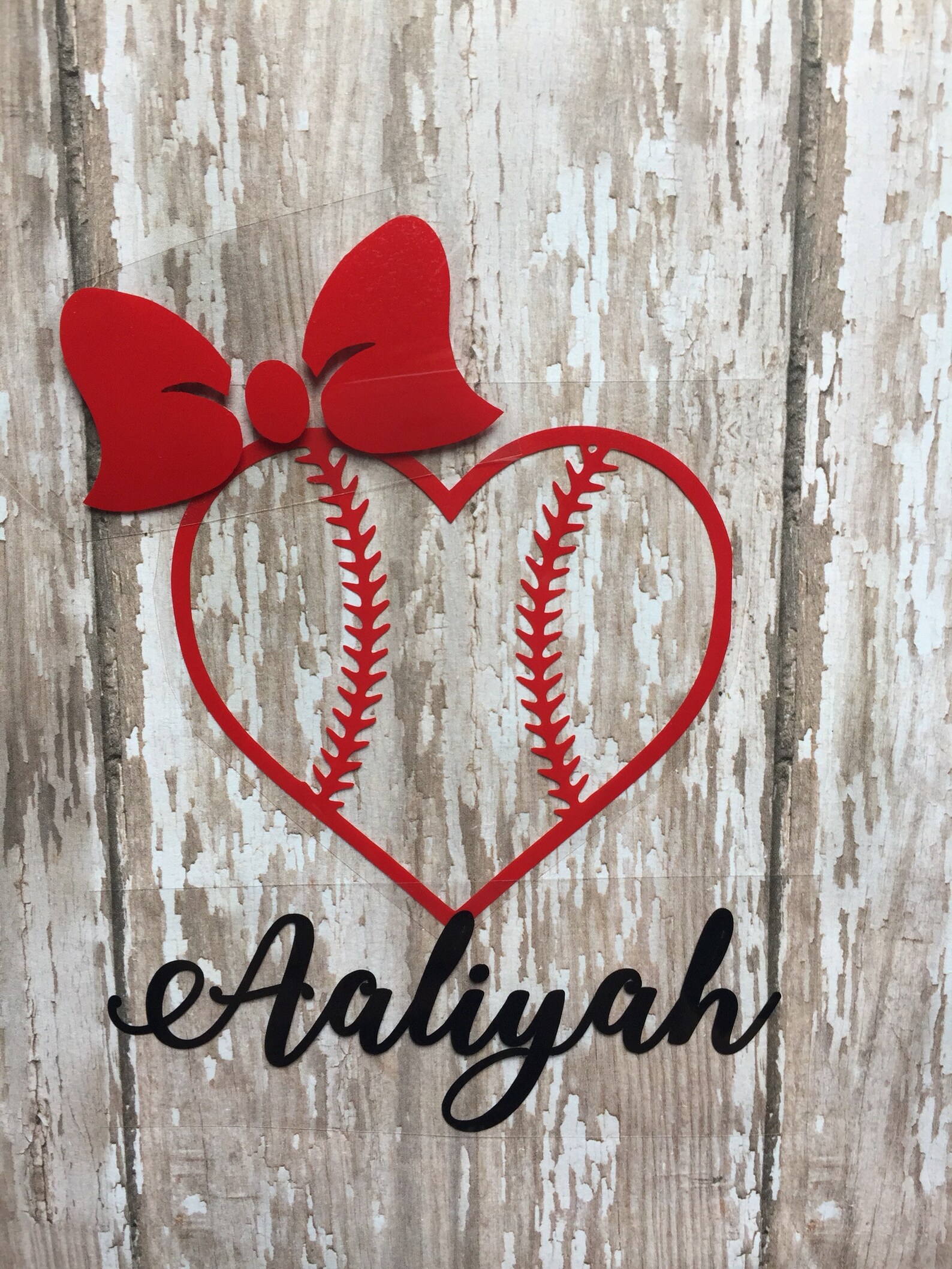Personalized Baseball Heart Iron On Personalized Baseball - Etsy