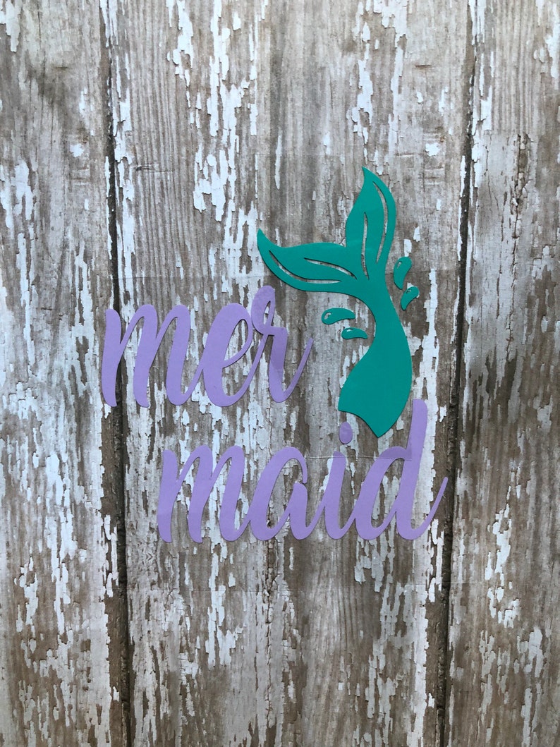 Mermaid Vinyl Sticker Decal Mermaid Sticker Decal Mermaid - Etsy
